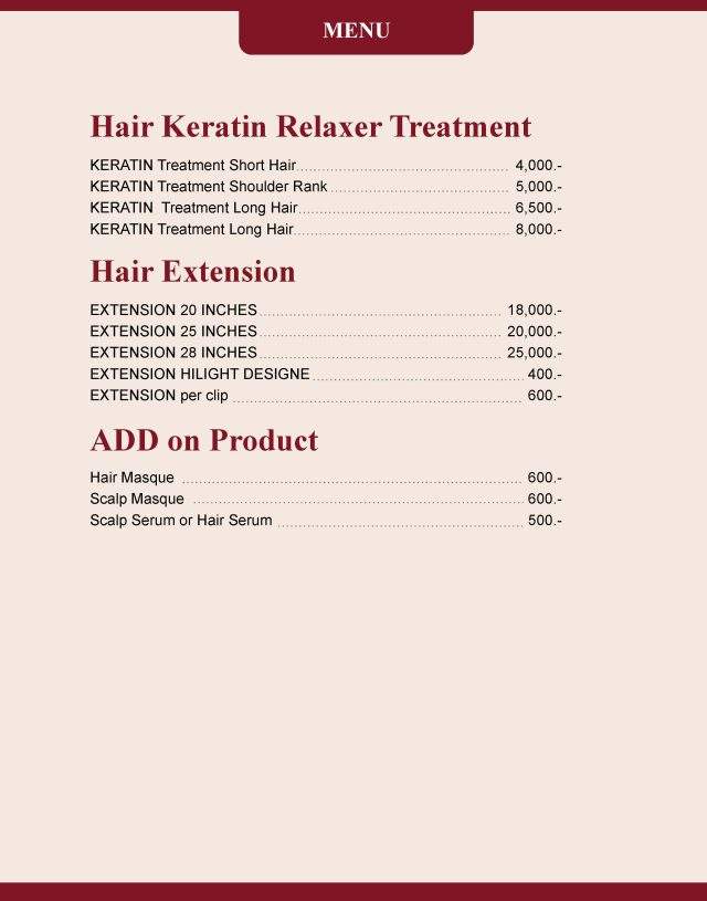 Hair Service - Takecare Salon of Beauty - ต่อขนตา ทำเล็บ ทำเล็บเจล ทำสีผม